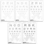 Sloan Letter Low Contrast Charts Set of 5 for Illuminated Cabinets ...